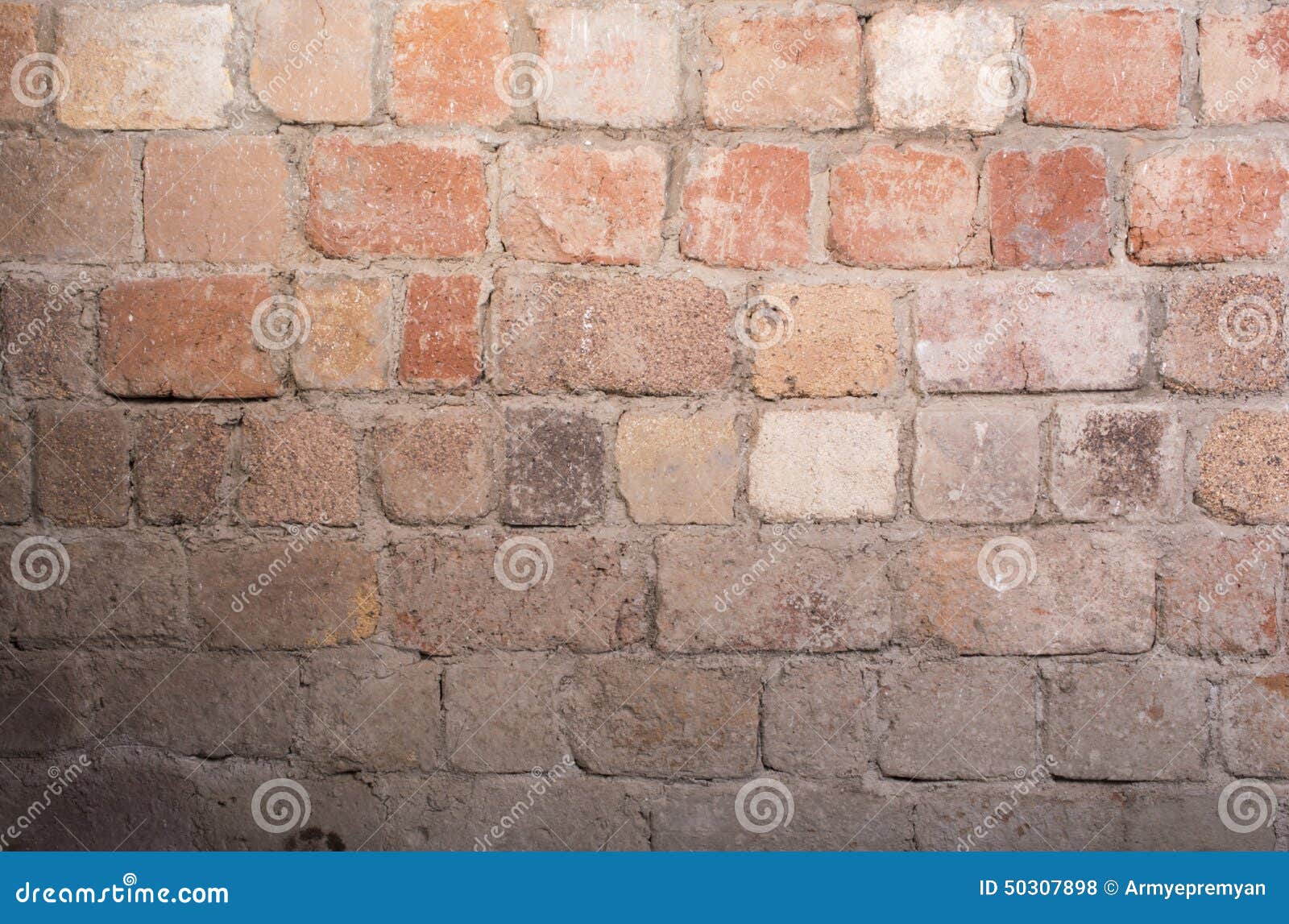 Distressed brick wall stock photo. Image of textured - 50307898