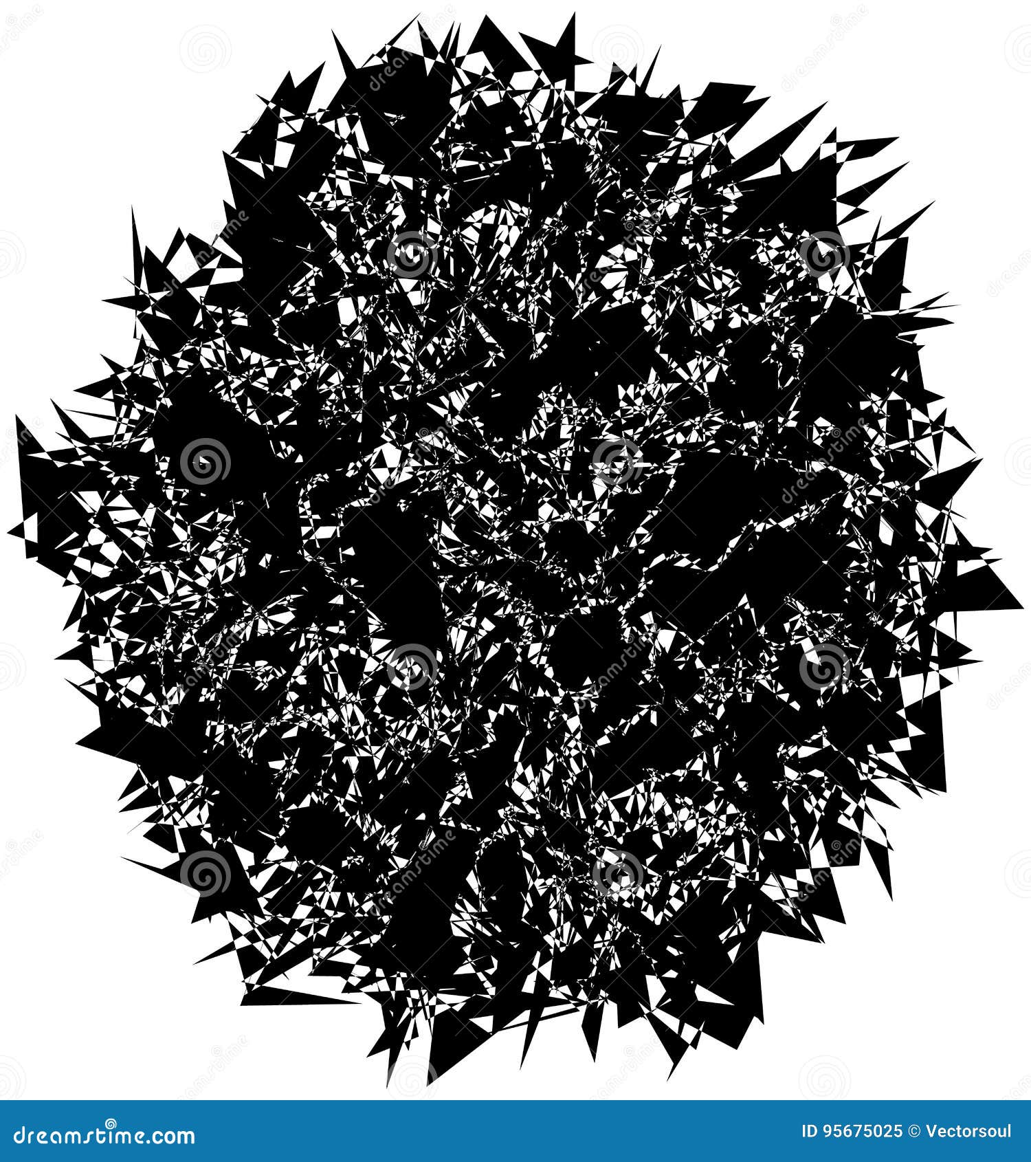 Distressed Design Element. Abstract Textured Geometric Shape Stock ...