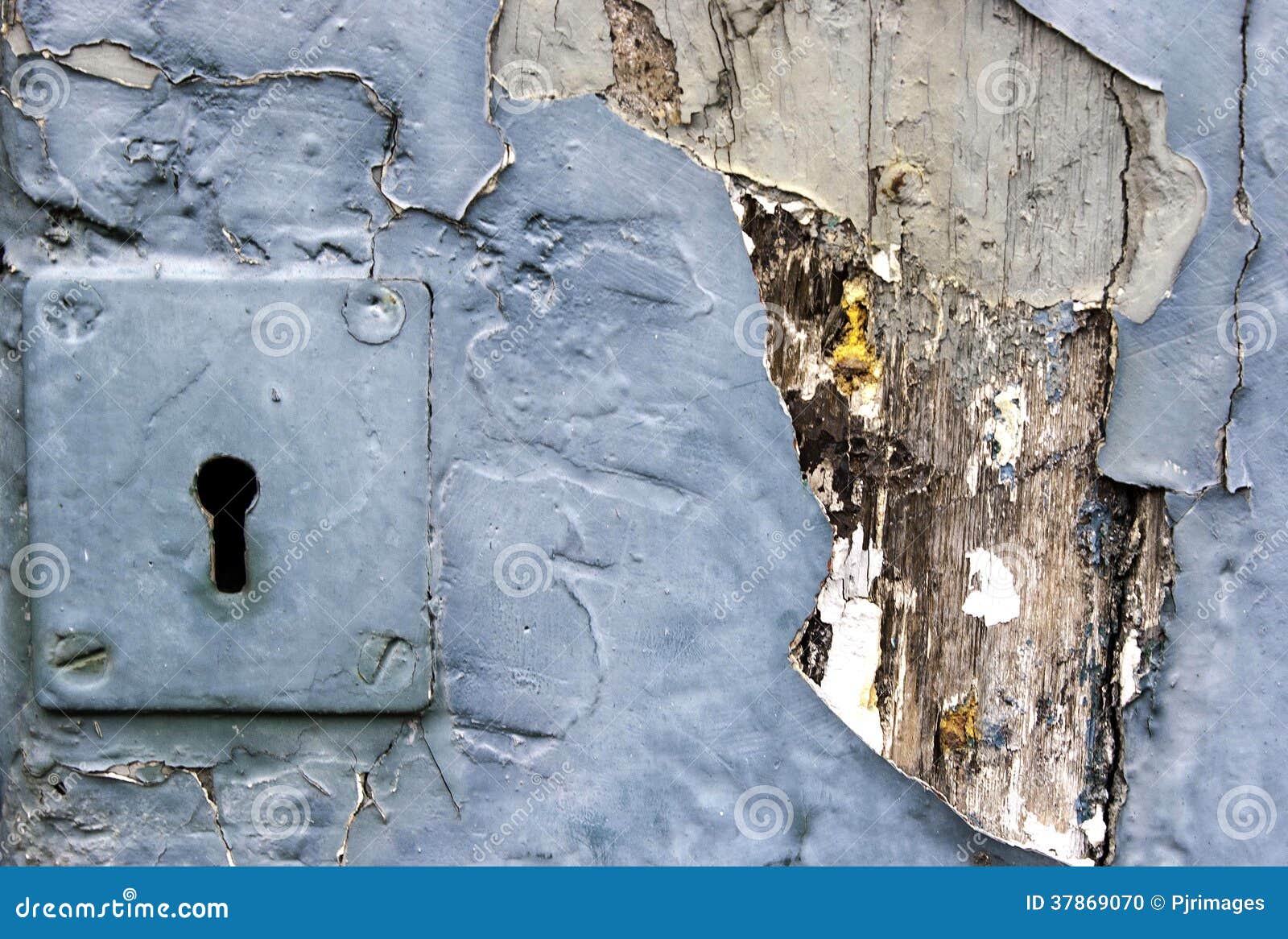 Distressed Door and Lock stock photo. Image of colour - 37869070
