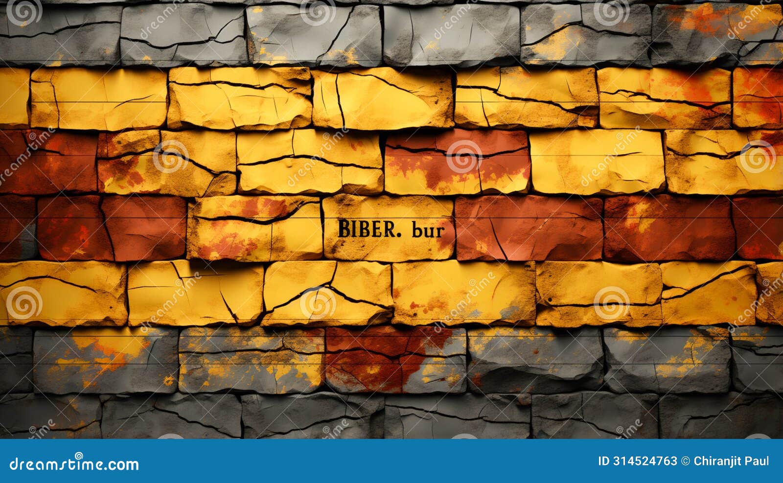 Distressed Flag of Brunei on a Plan Brick Wall Stock Illustration ...