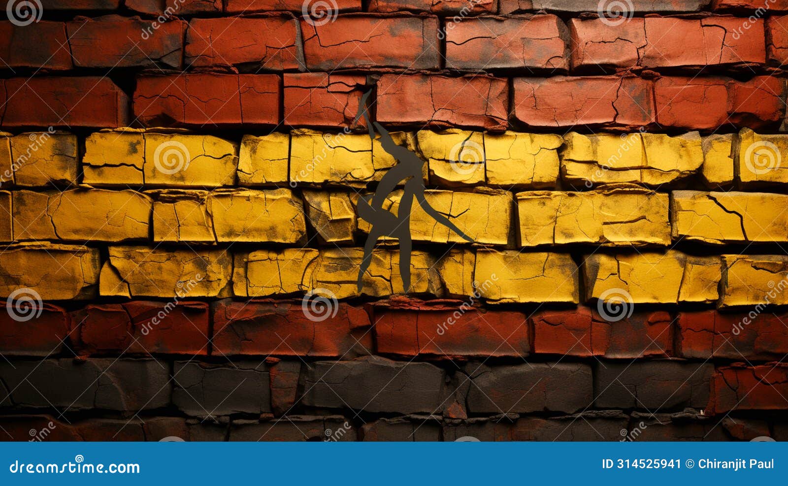 Distressed Flag of Brunei on a Plan Brick Wall Stock Illustration ...