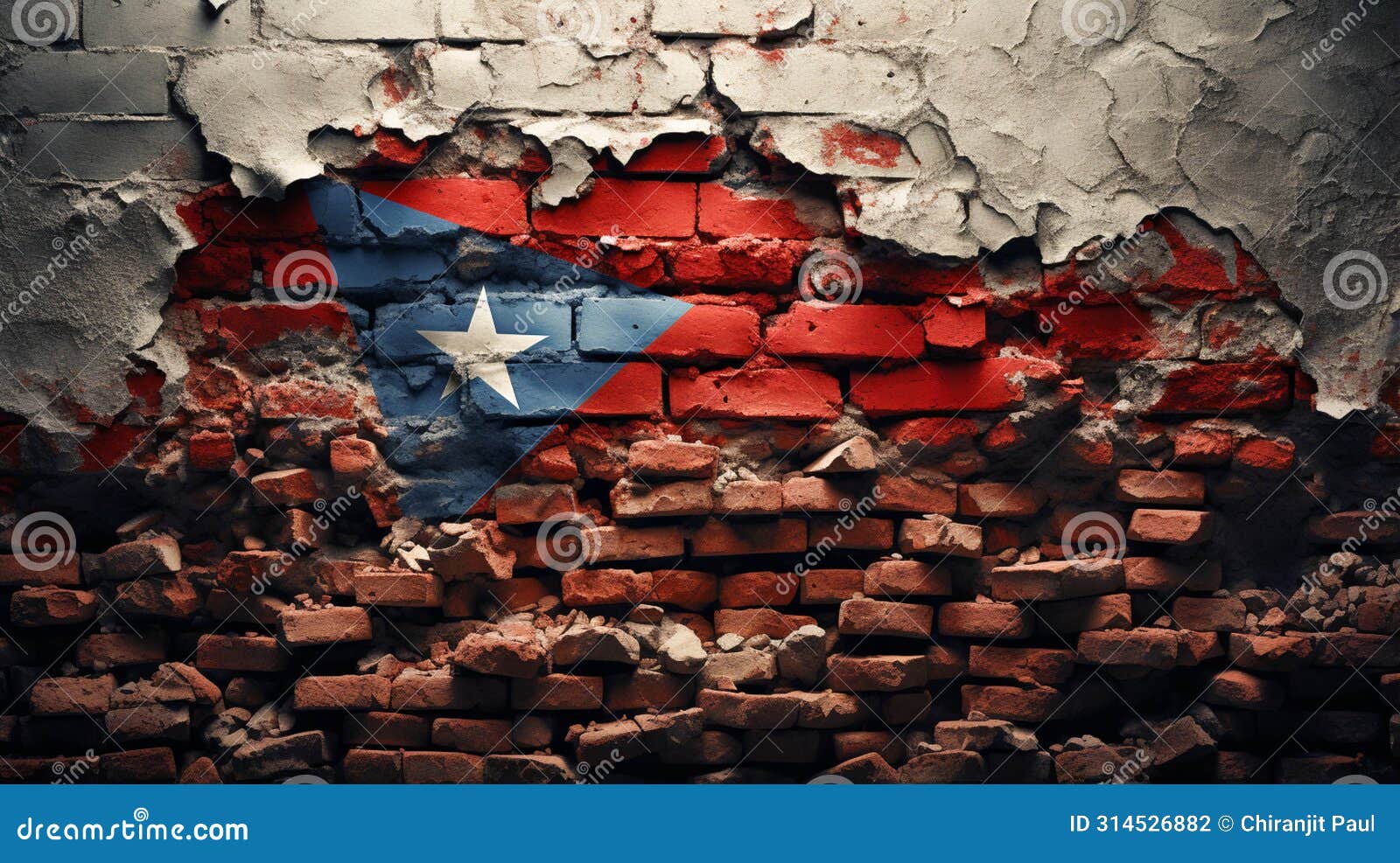 Distressed Flag of Cuba on a Plan Brick Wall Stock Illustration ...