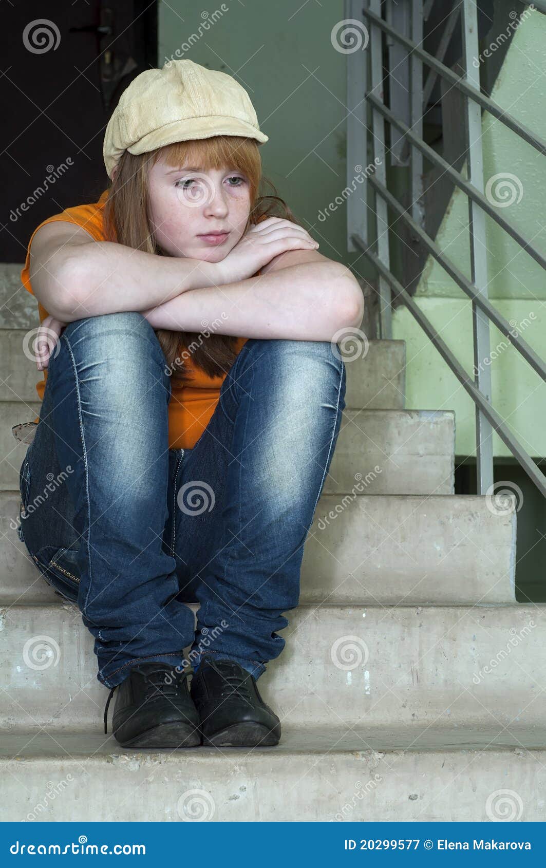Distressed girl 2 stock image. Image of girl, issues - 20299577