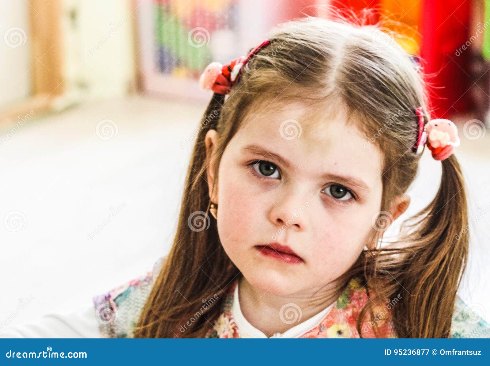 Distressed little girl stock image. Image of beautiful - 95236877