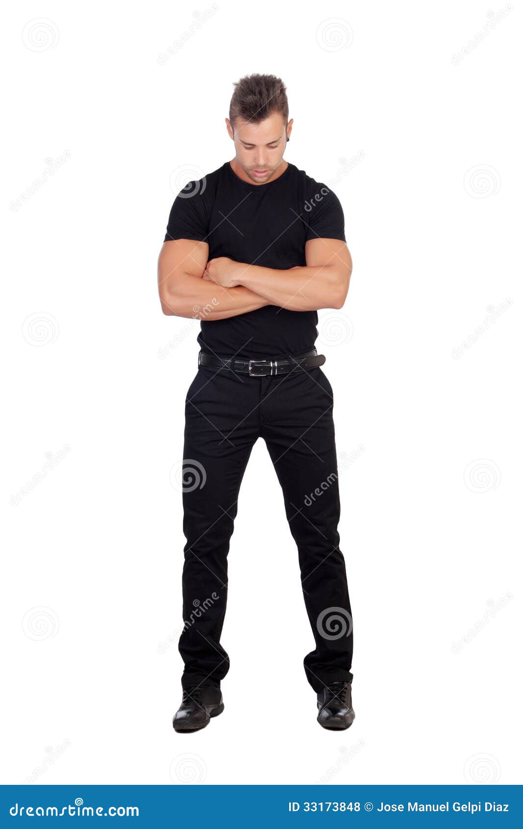 Distressed man black dress stock photo. Image of casual - 33173848