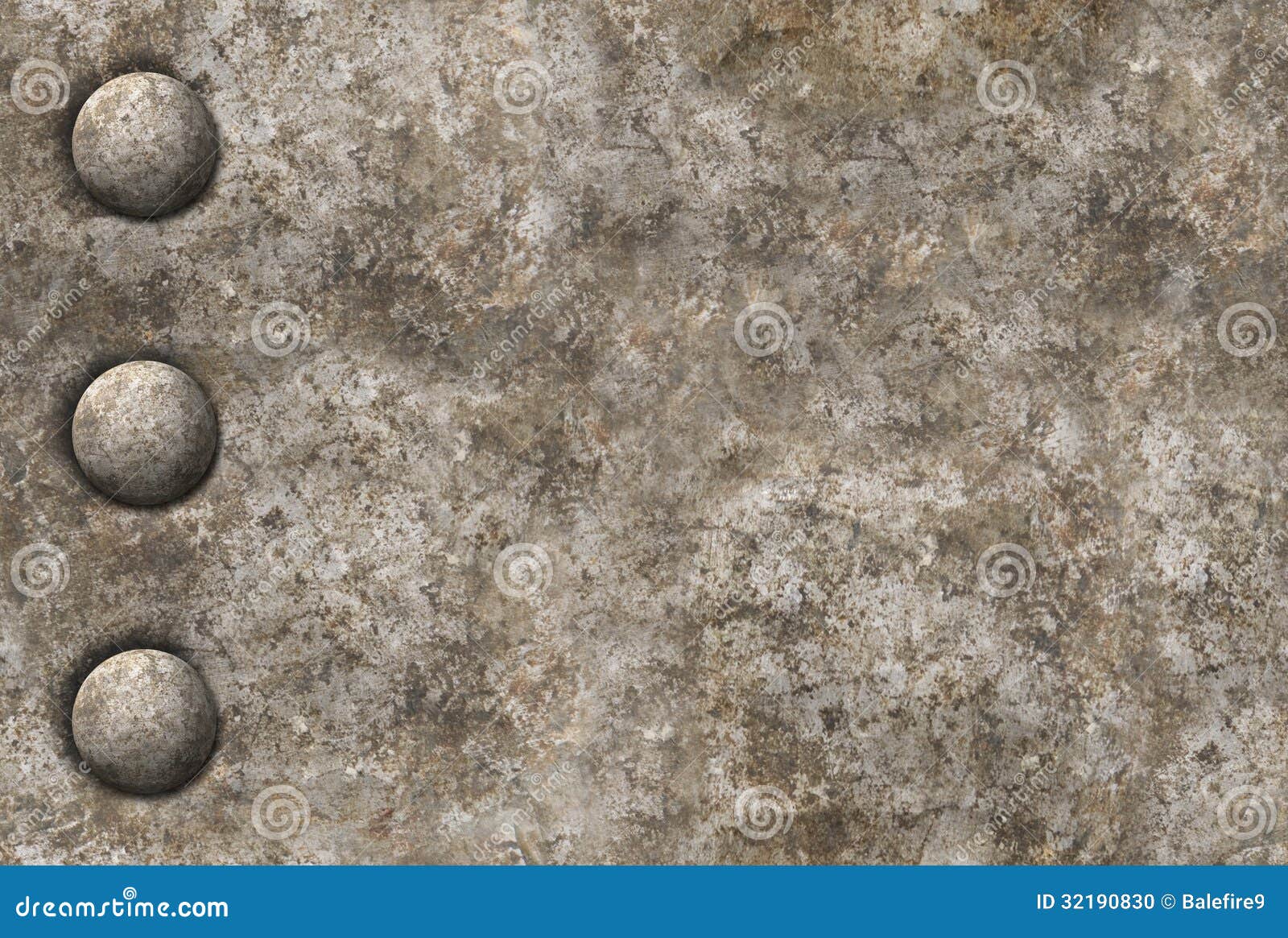 Distressed Metal Surface Texture with a Row of Rivets Seamless T Stock ...