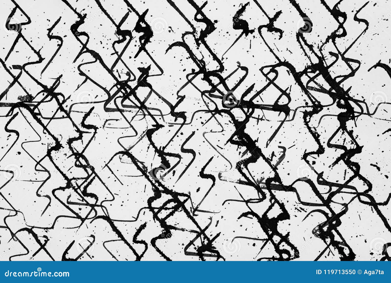 Distressed Black Pattern on White Paper Background Texture Stock ...