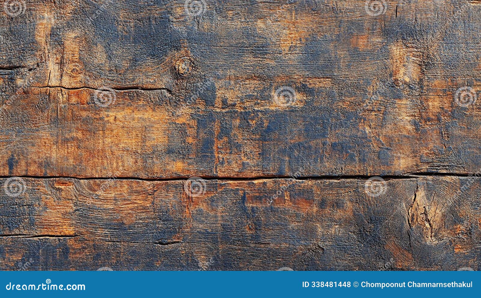 Distressed Oak Wood with a Rugged, Textured Surface and Visible Grain ...