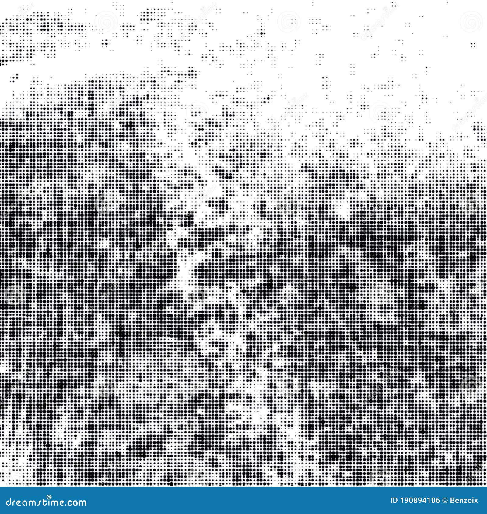 Distressed Overlay Grunge Halftone Background. Halftone Dots Vector ...