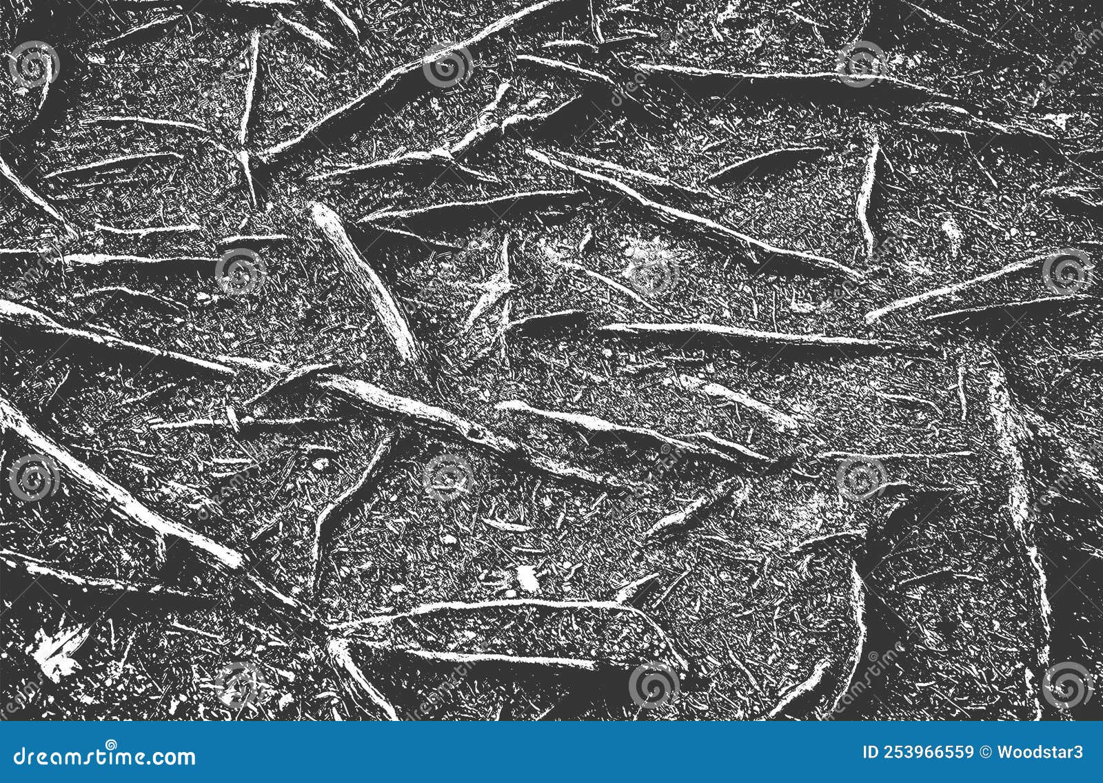 Distressed Overlay Pine Tree Roots Texture, Grunge Background Stock ...