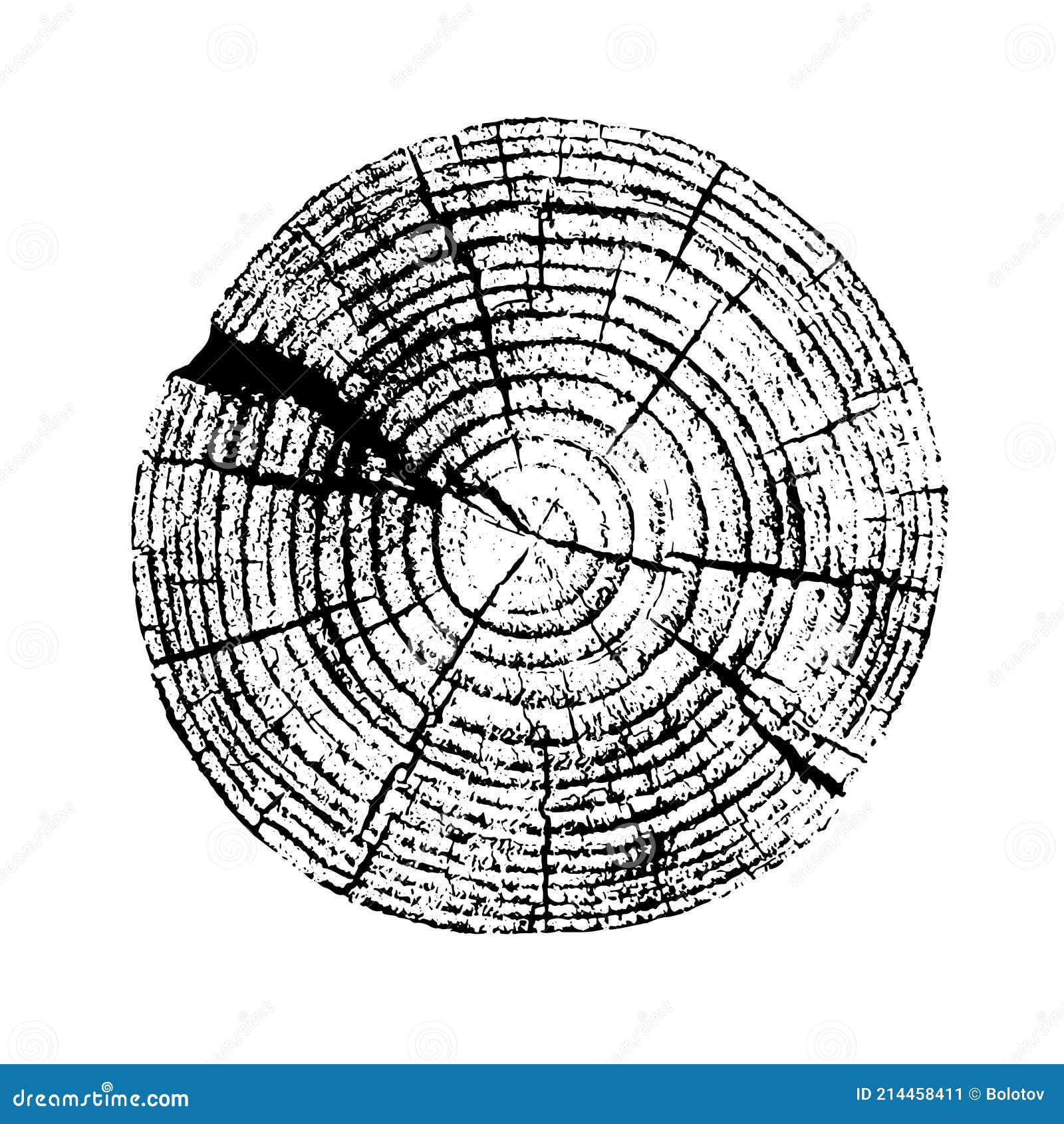 Distressed Overlay Texture of Rough Surface, Old Tree Stump, Rings on ...