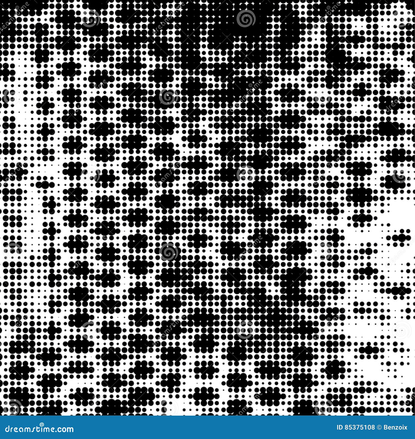 Distressed Overlay Vector Grunge Halftone Background. Halftone D Stock ...