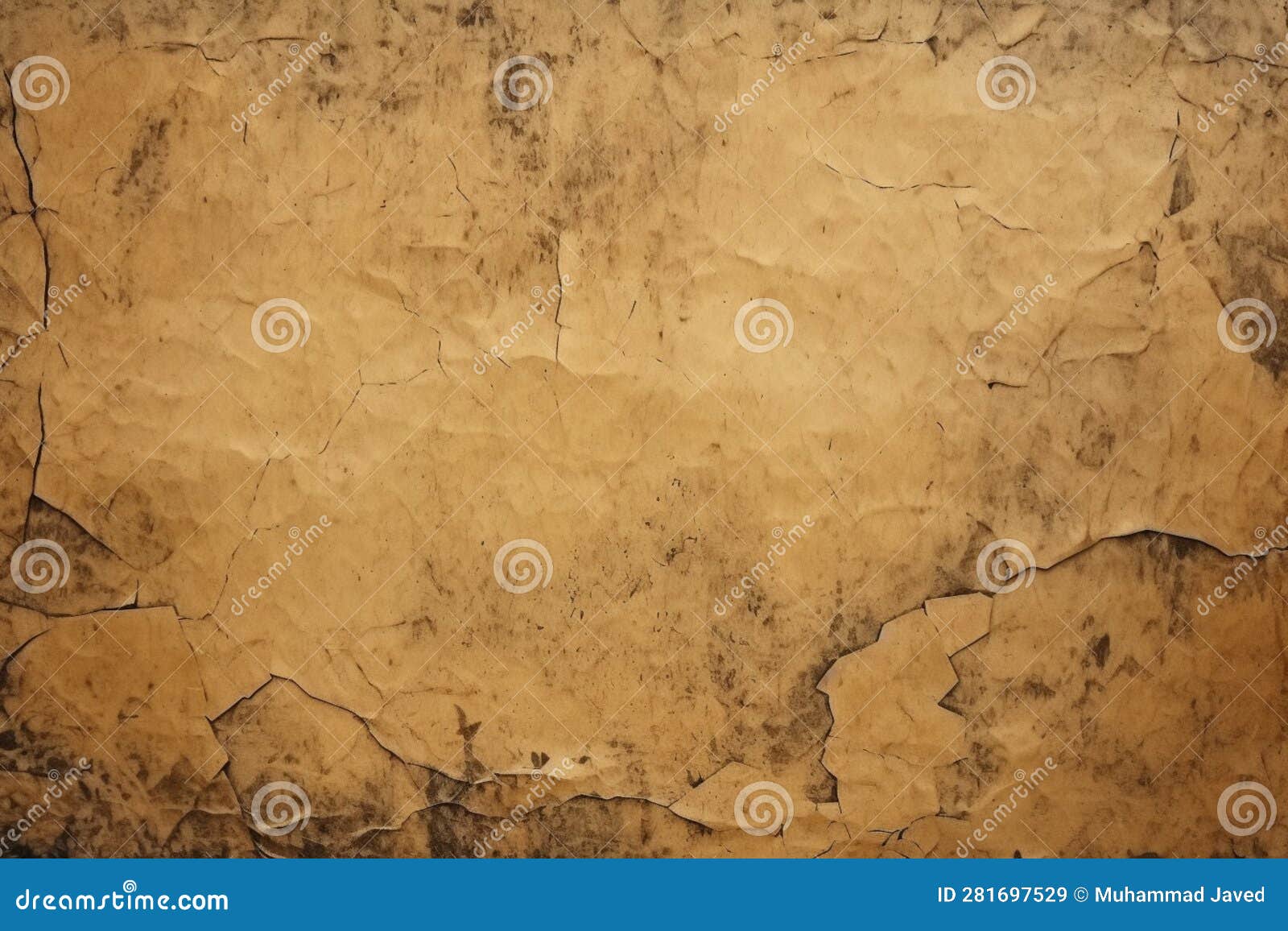 Distressed Paper Texture With Rustic, Darkened Edges Royalty-Free Stock ...