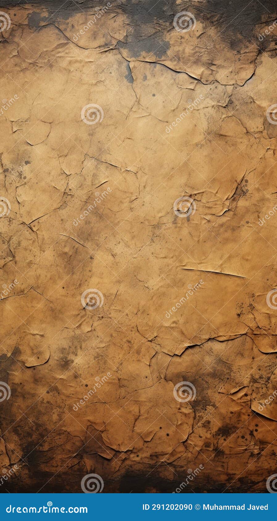 Distressed Paper Texture With Rustic, Darkened Edges Royalty-Free Stock ...