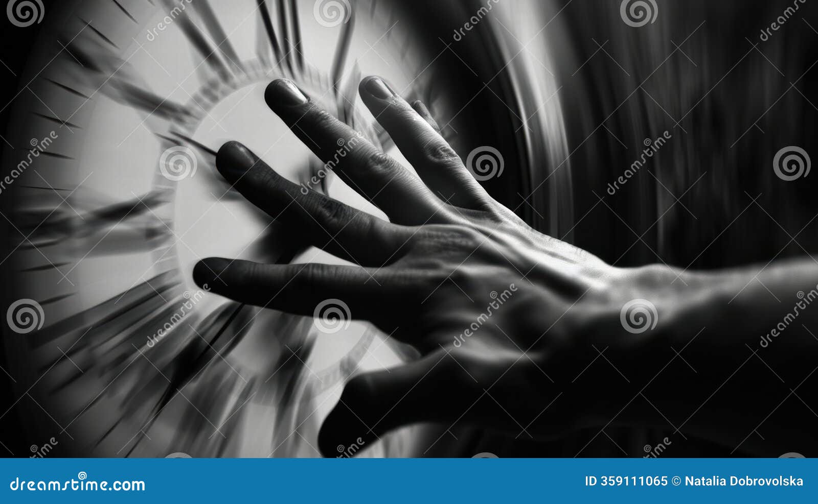 A Distressed Person Looking at a Ticking Clock, Symbolizing Time ...