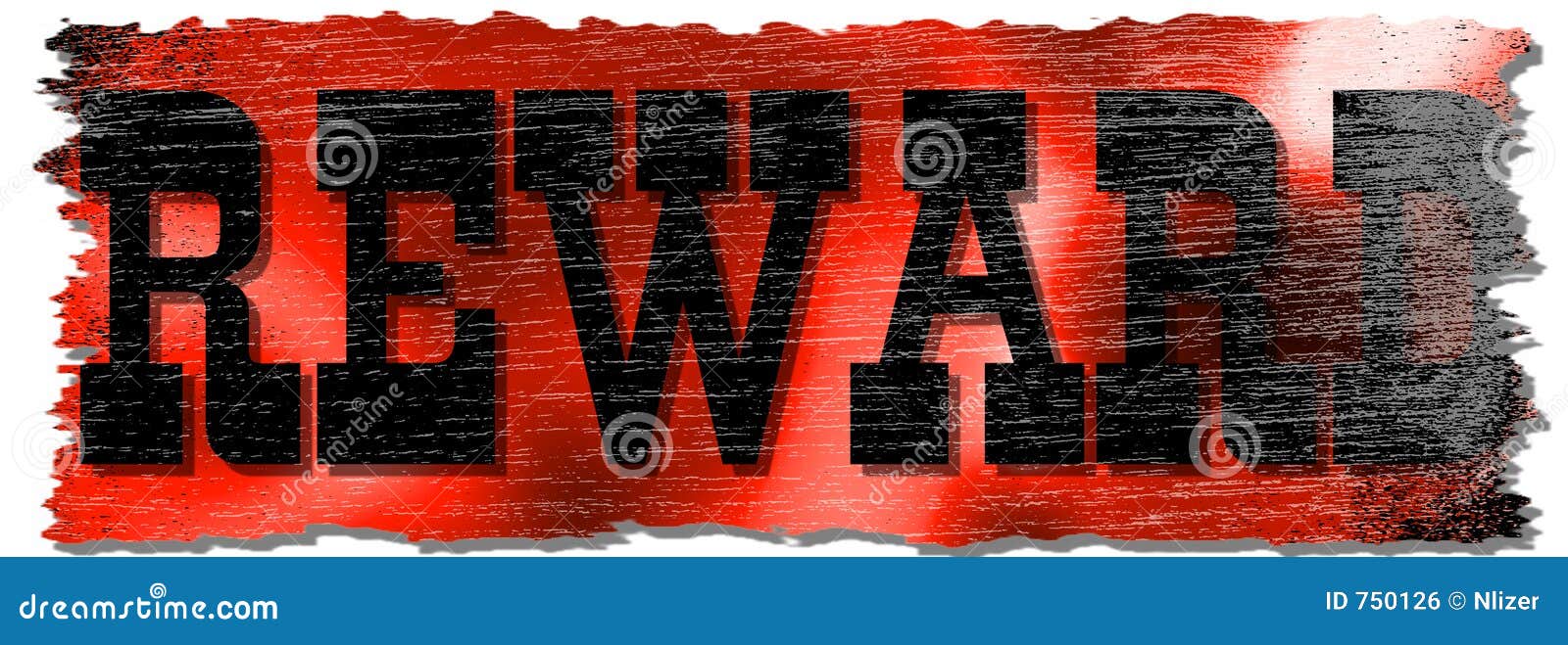 Distressed Red Reward Sign stock illustration. Illustration of blood ...