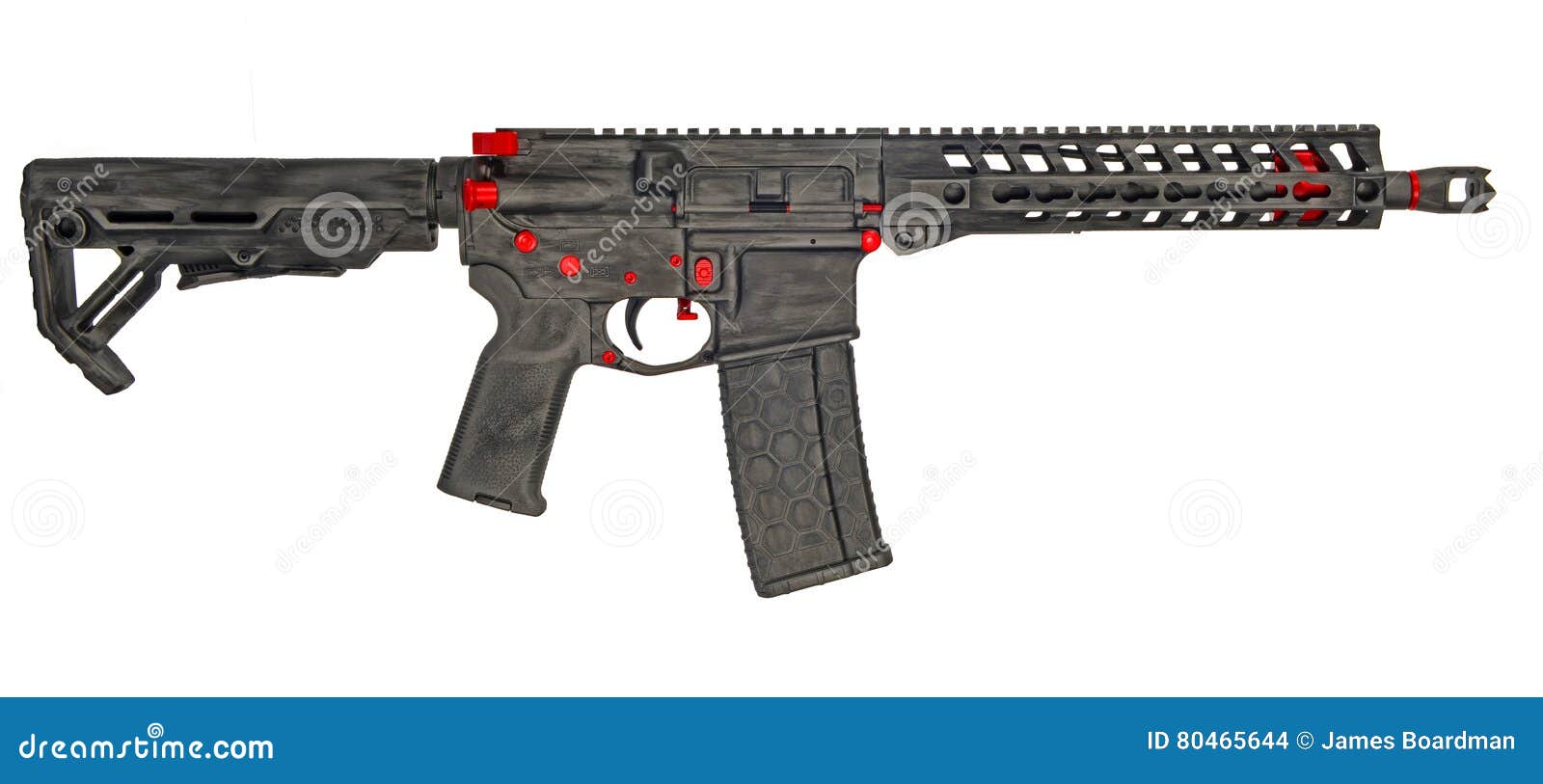 Distressed SBR AR15 with 30rd Mag Stock Photo - Image of ar15, grip ...