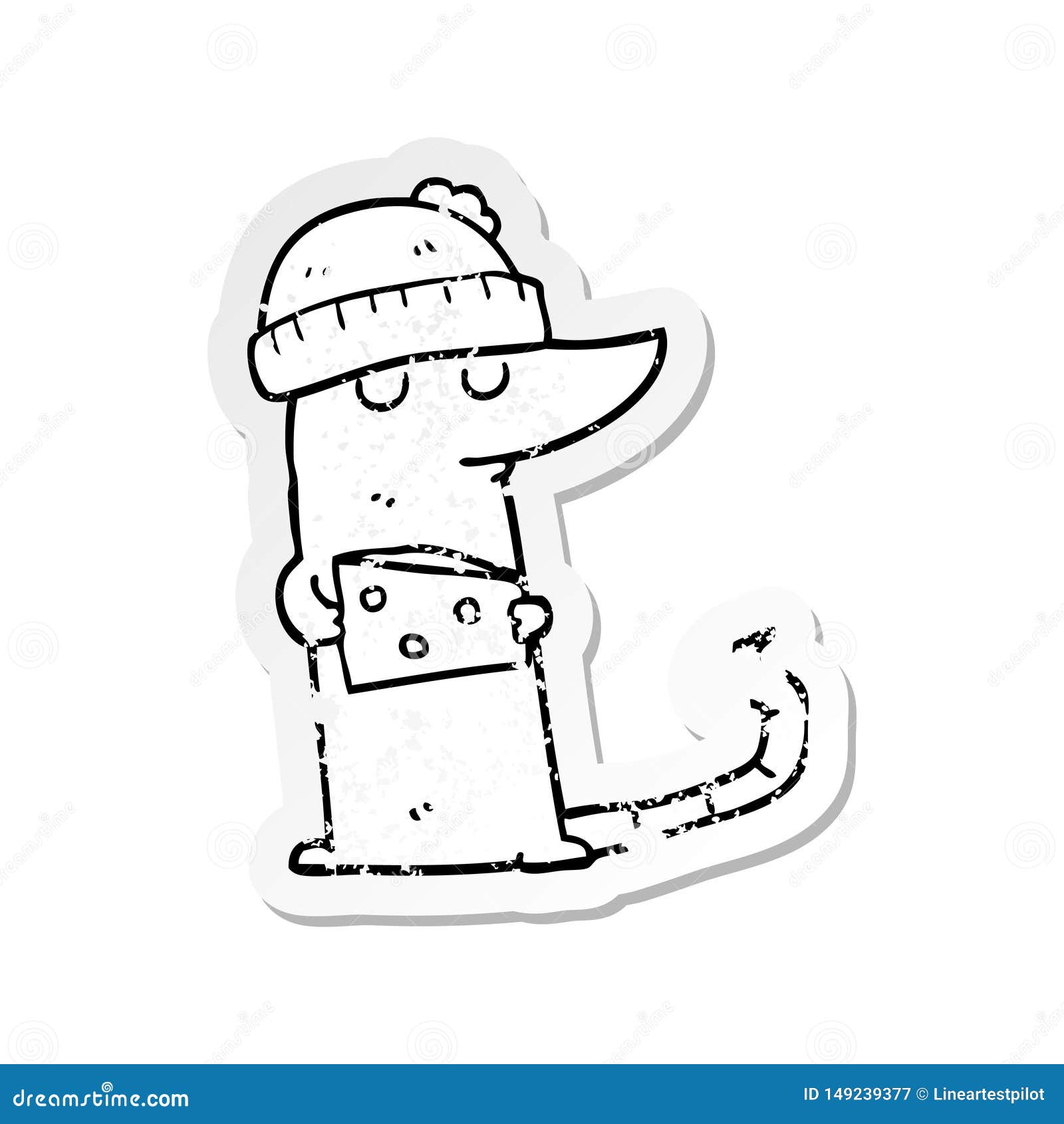 Mouse Thief Stealing Chees Vector Illustration | CartoonDealer.com ...