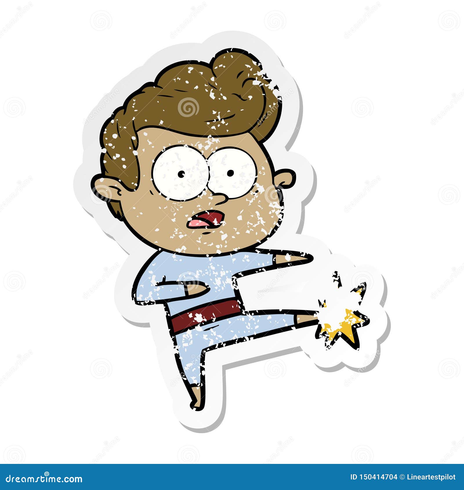 Cartoon Staring Man | CartoonDealer.com #38062079