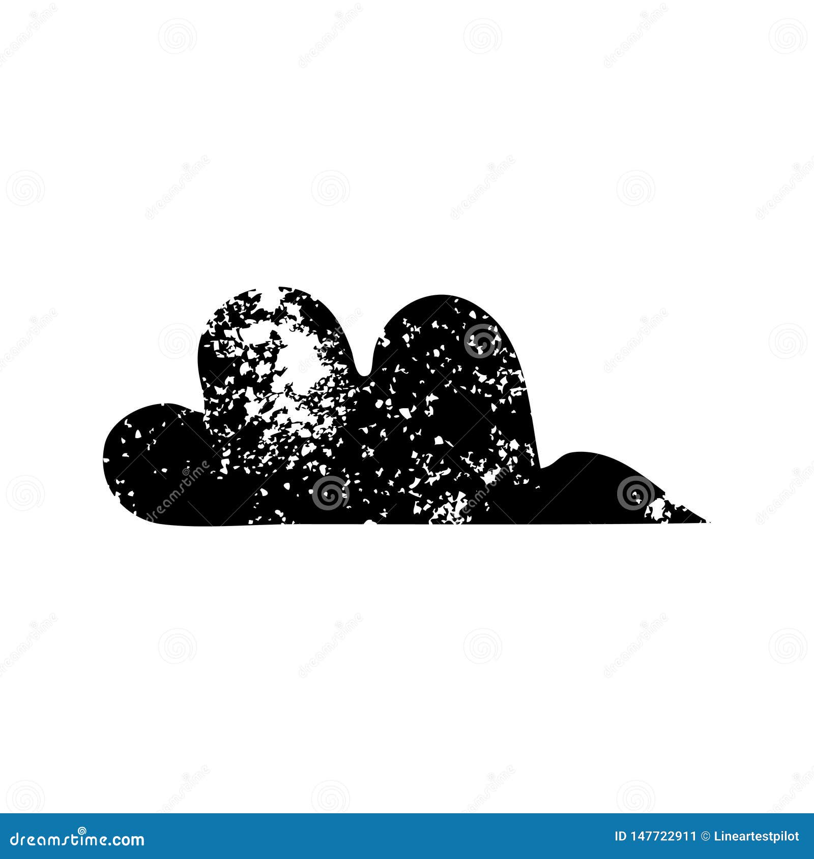 Distressed symbol cloud stock vector. Illustration of hand - 147722911