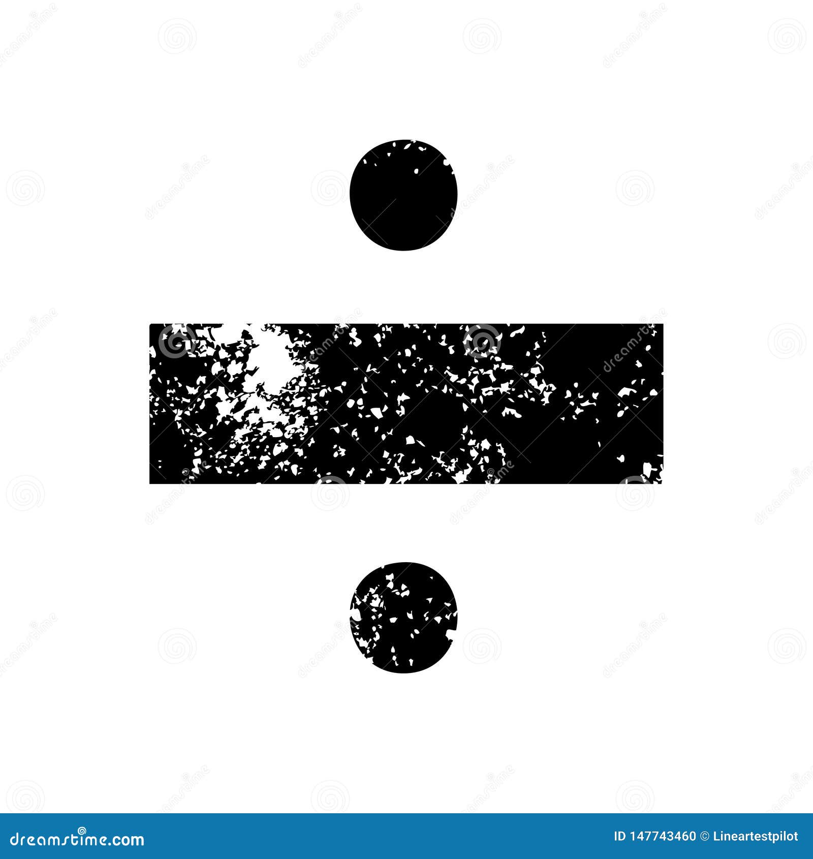 Distressed Symbol Division Symbol Stock Vector - Illustration of grunge ...