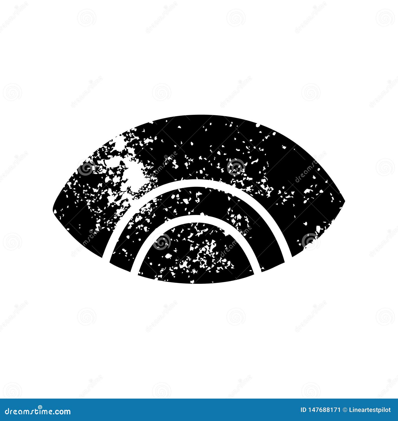 Distressed Symbol Eye Looking Down Stock Vector - Illustration of icon ...