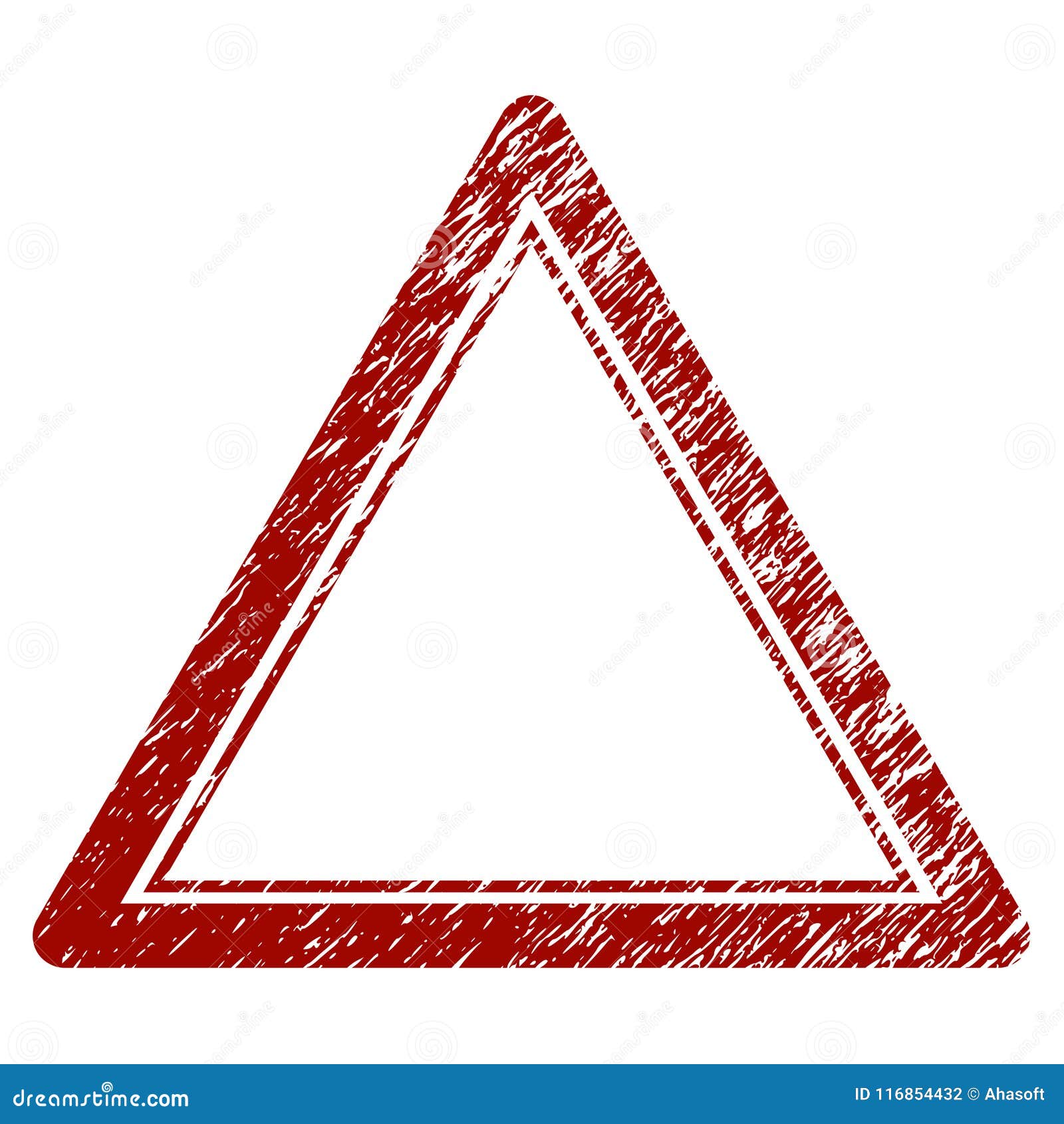 Distressed Textured Double Triangle Frame Stock Vector - Illustration ...