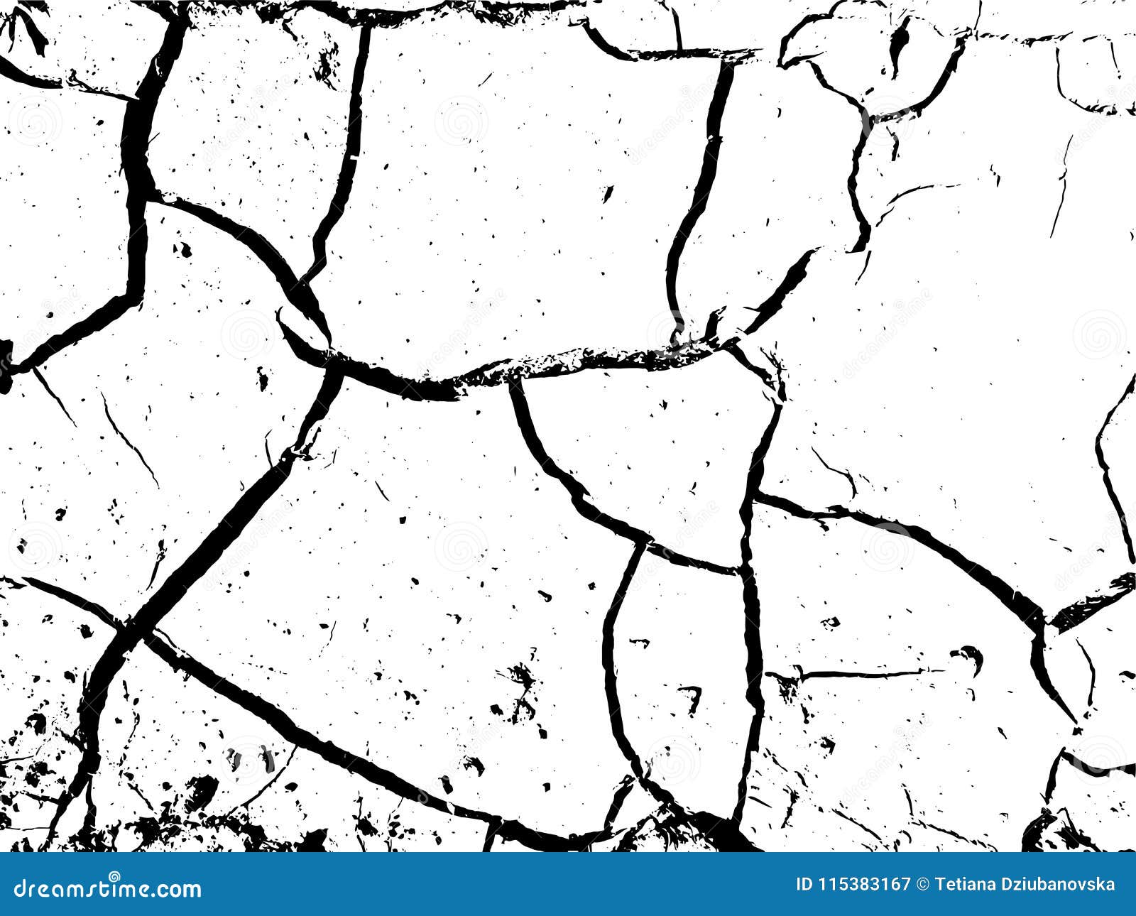 The Cracks Texture of Dry Earth. Grunge Abstract Background. Stock ...