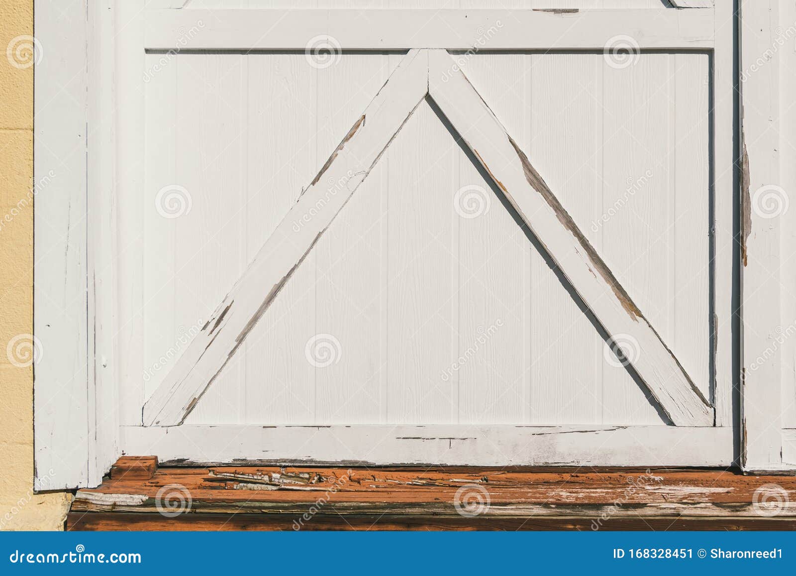 Distressed White Barn Style Door Background Texture Stock Image - Image ...