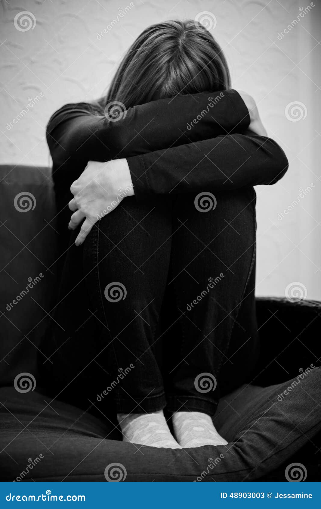 Distressed Woman Stock Photo - Image: 48903003