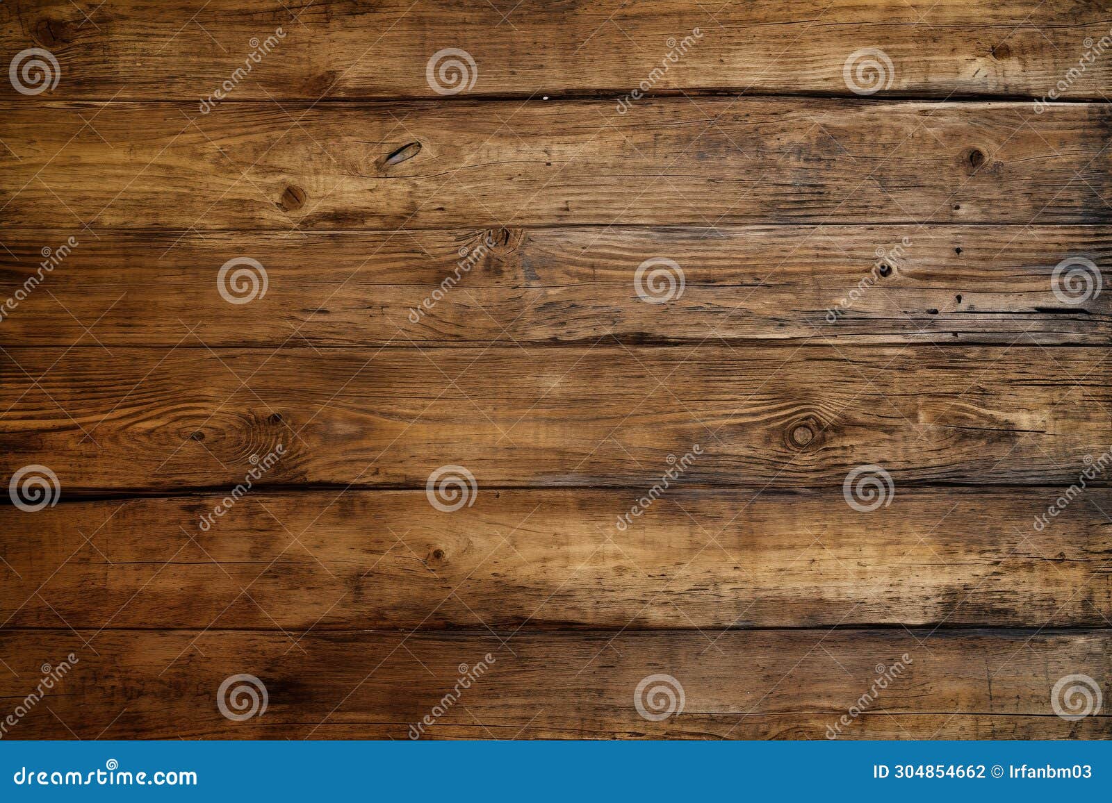 Distressed Wood Plank Background with Worn Texture, Visible Knots, and ...