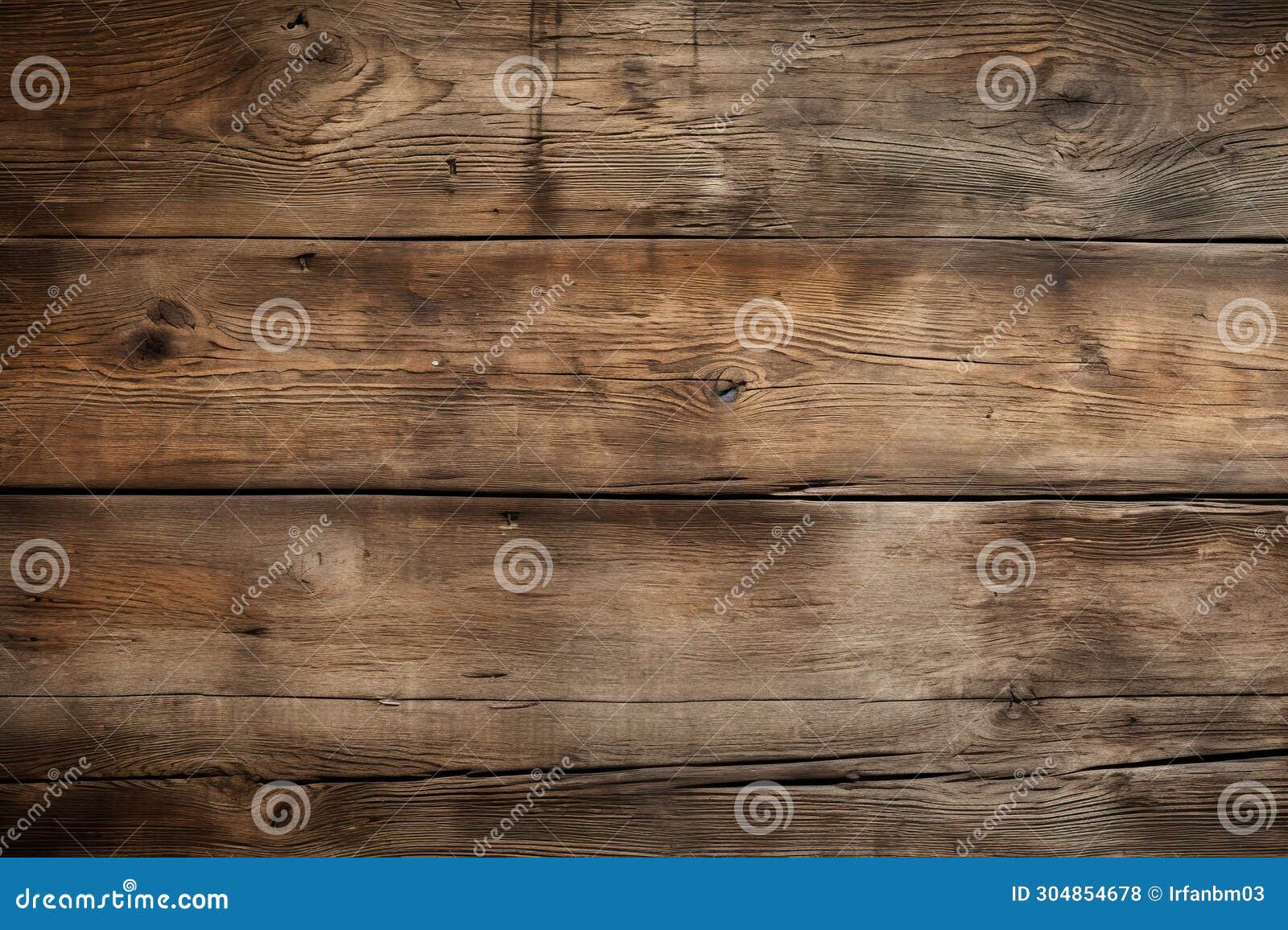 Distressed Wood Plank Background with Worn Texture, Visible Knots, and ...