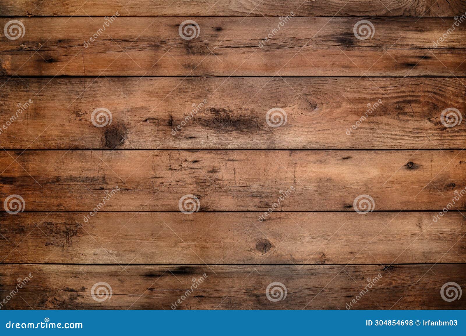 Distressed Wood Plank Background with Worn Texture, Visible Knots, and ...