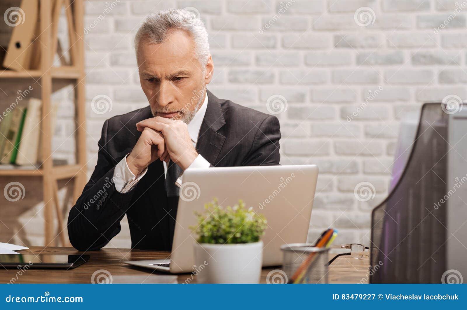 Distressed Worker Solving Issues Stock Image - Image of boss, adult ...