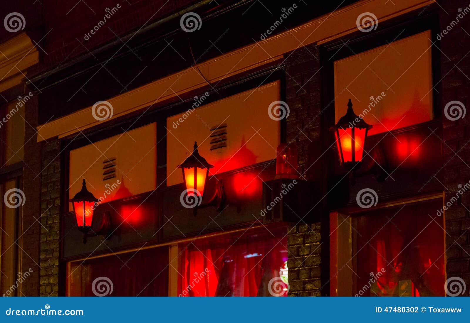 Distretto della luce rossa fotografia stock. Immagine di nightlife ...