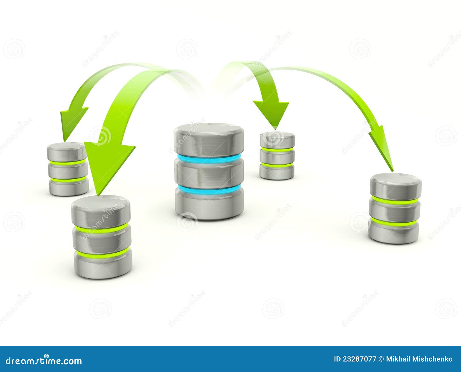 Distribución Del Icono De La Base De Datos Stock de ilustración ...