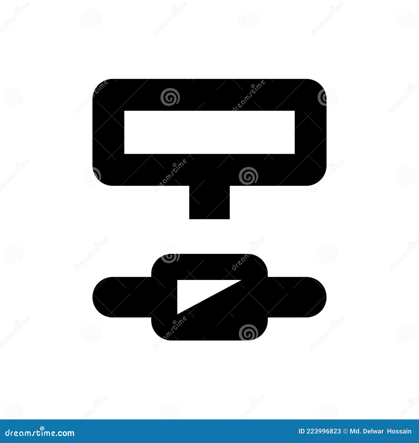 Distribute Icon Vector Sign And Symbol Isolated On White Background ...