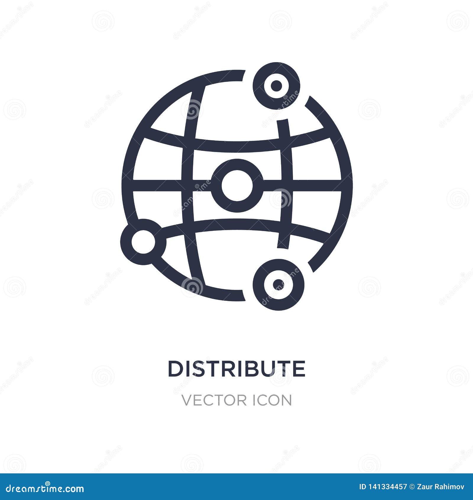 Distribute Icon On White Background. Simple Element Illustration From ...