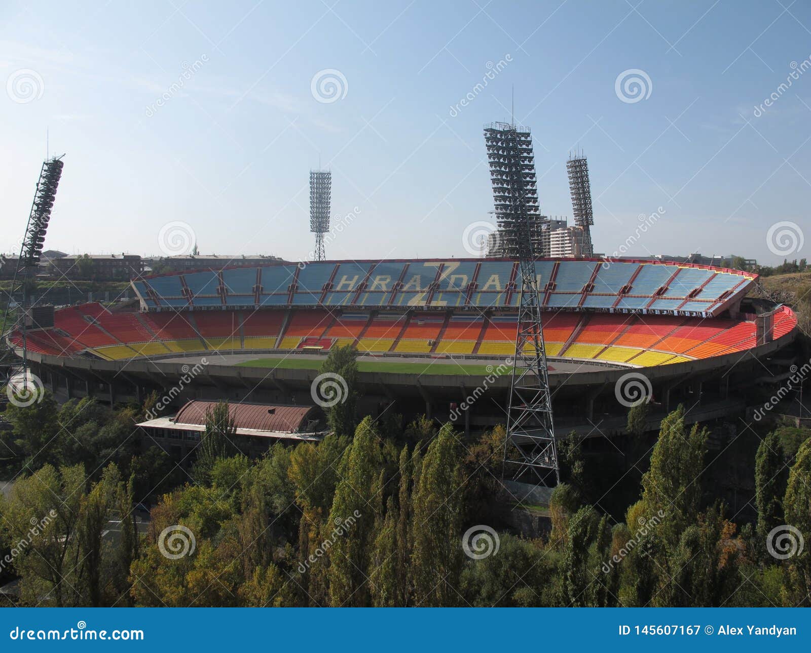 “Distributed” is a Universal Stadium in Yerevan Stock Image - Image of ...