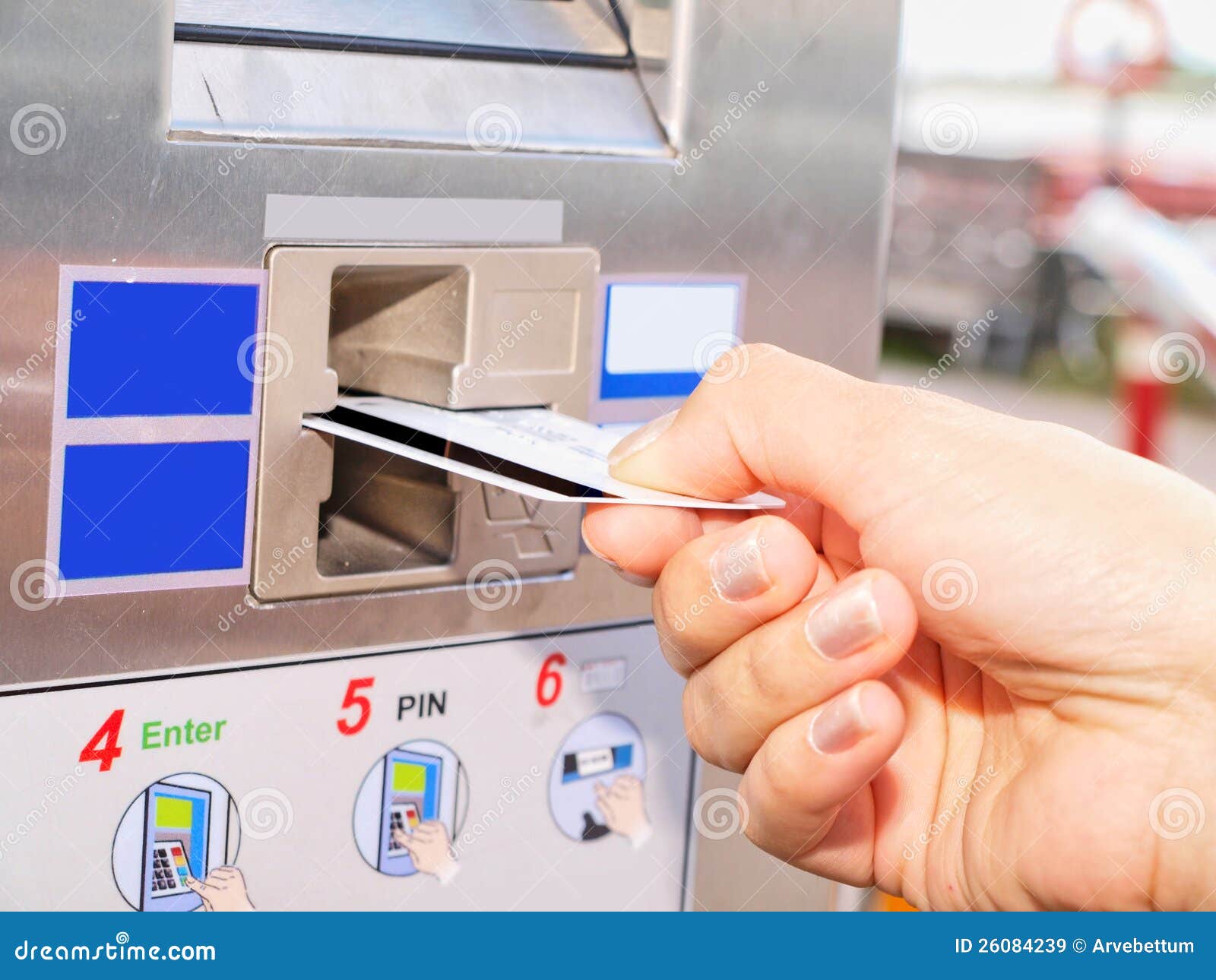 Distributeur Automatique De Billet Image stock - Image du stationnement ...