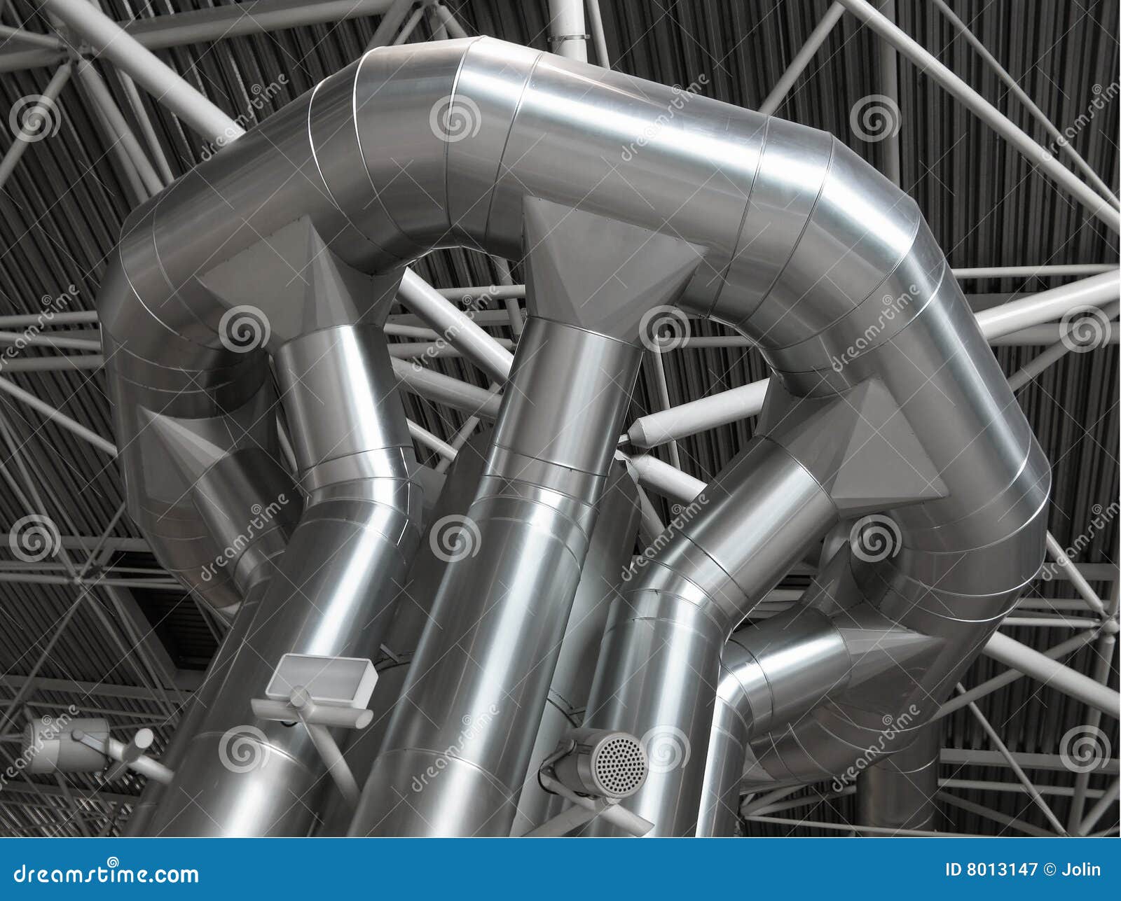 Distribution of Air Conditioner and Ventilation Stock Image - Image of ...