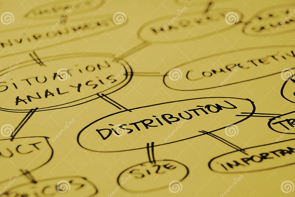 Distribution Analysis Graph Stock Image - Image of training, market ...