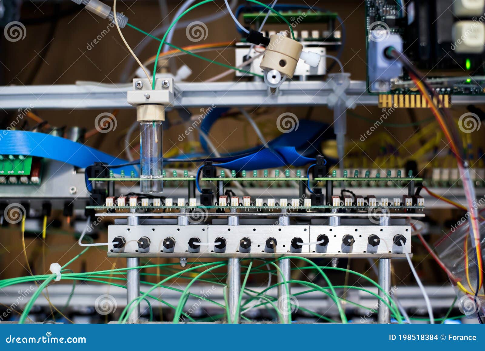 Electrical Conduits System And Metal Pipeline Installed On Building ...