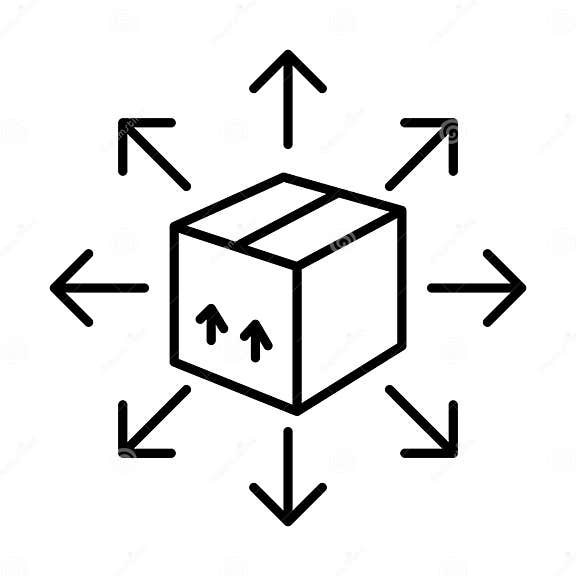 Distribution Box Icon, Vector Illustration Stock Vector - Illustration ...