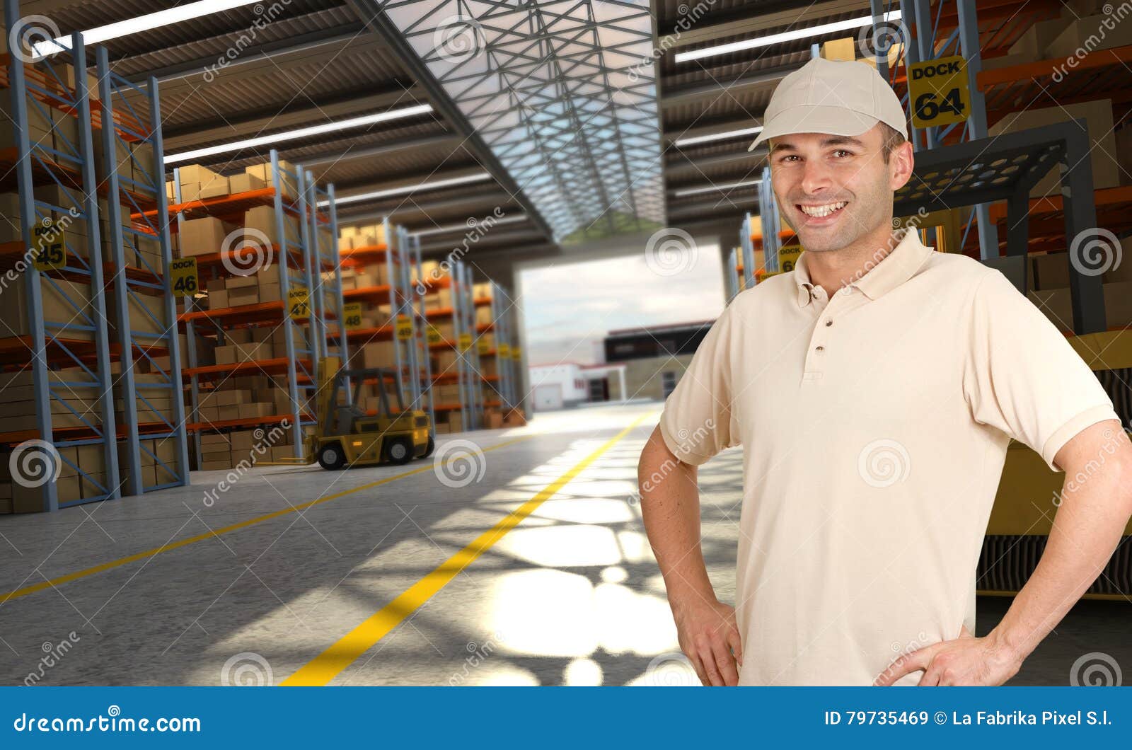 Distribution center stock image. Image of container, order - 79735469