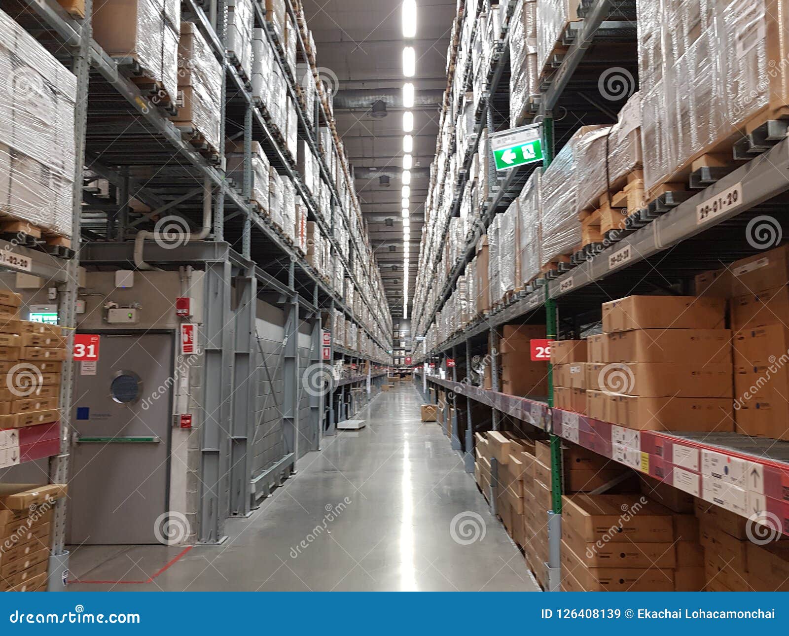 Distribution Center and Warehouse Stock Image - Image of event ...