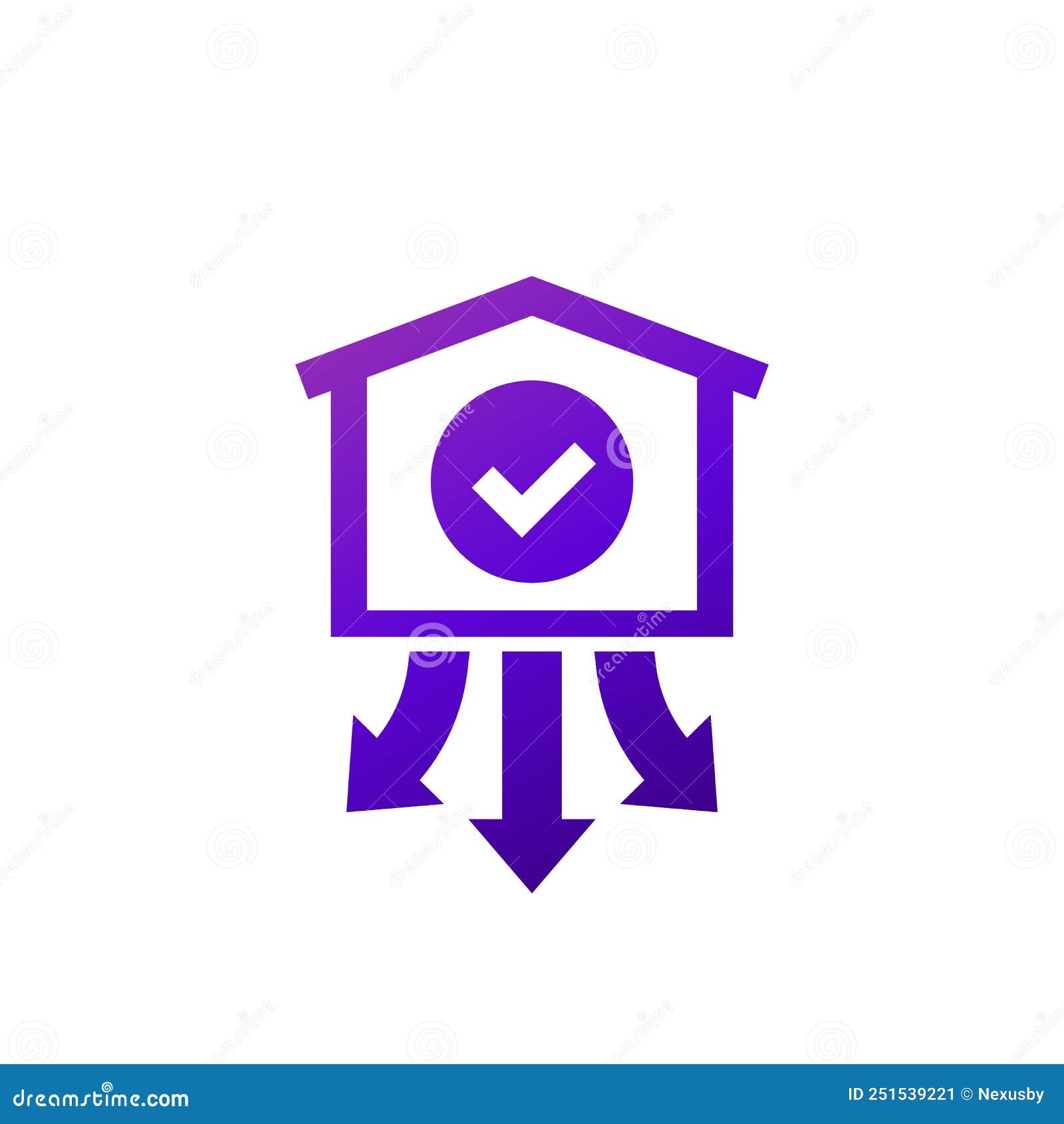 Distribution Center or Warehouse Icon Stock Vector - Illustration of ...