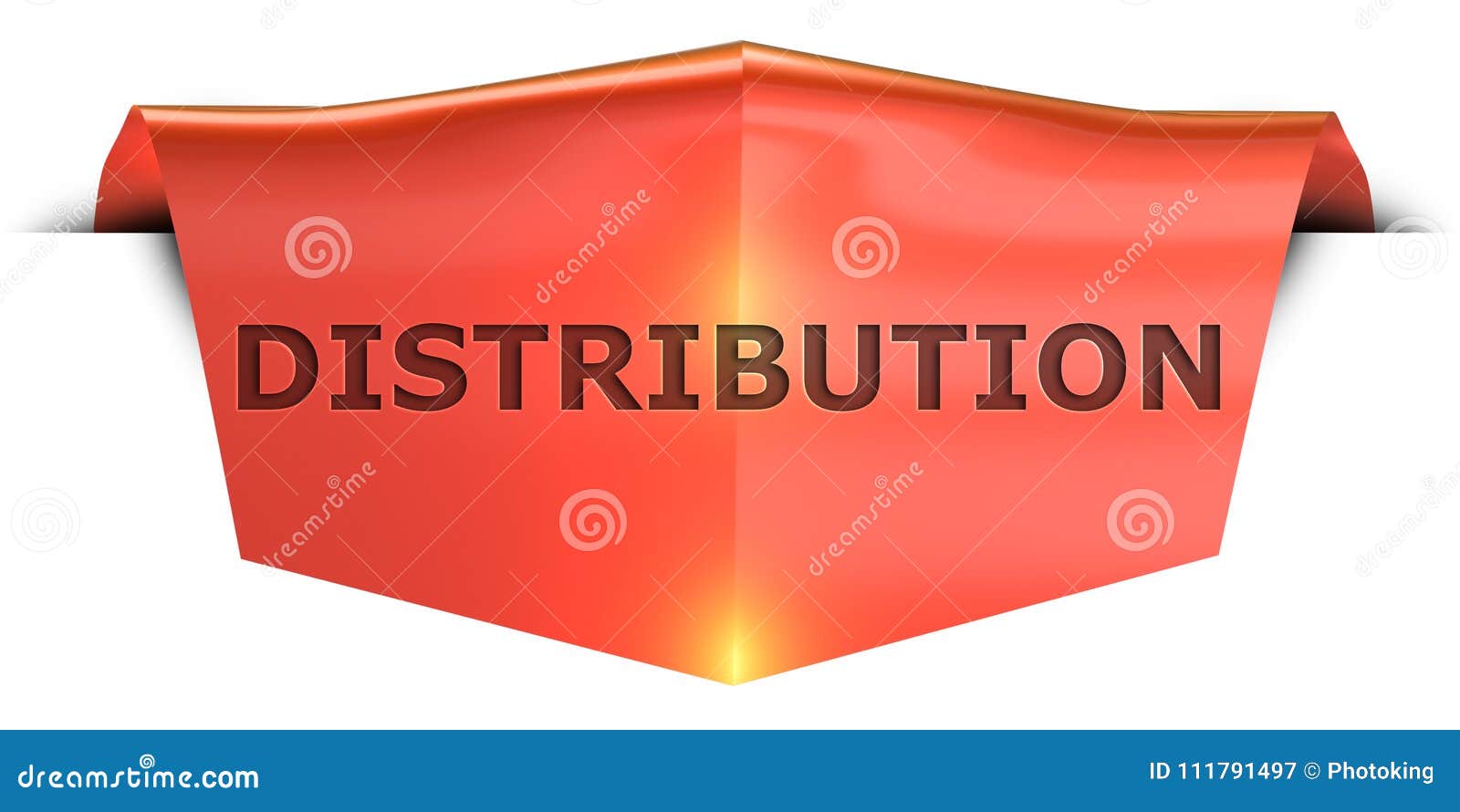 Banner distribution stock illustration. Illustration of dimensional ...
