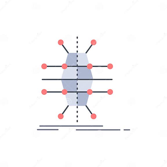 Distribution, Grid, Infrastructure, Network, Smart Flat Color Icon ...
