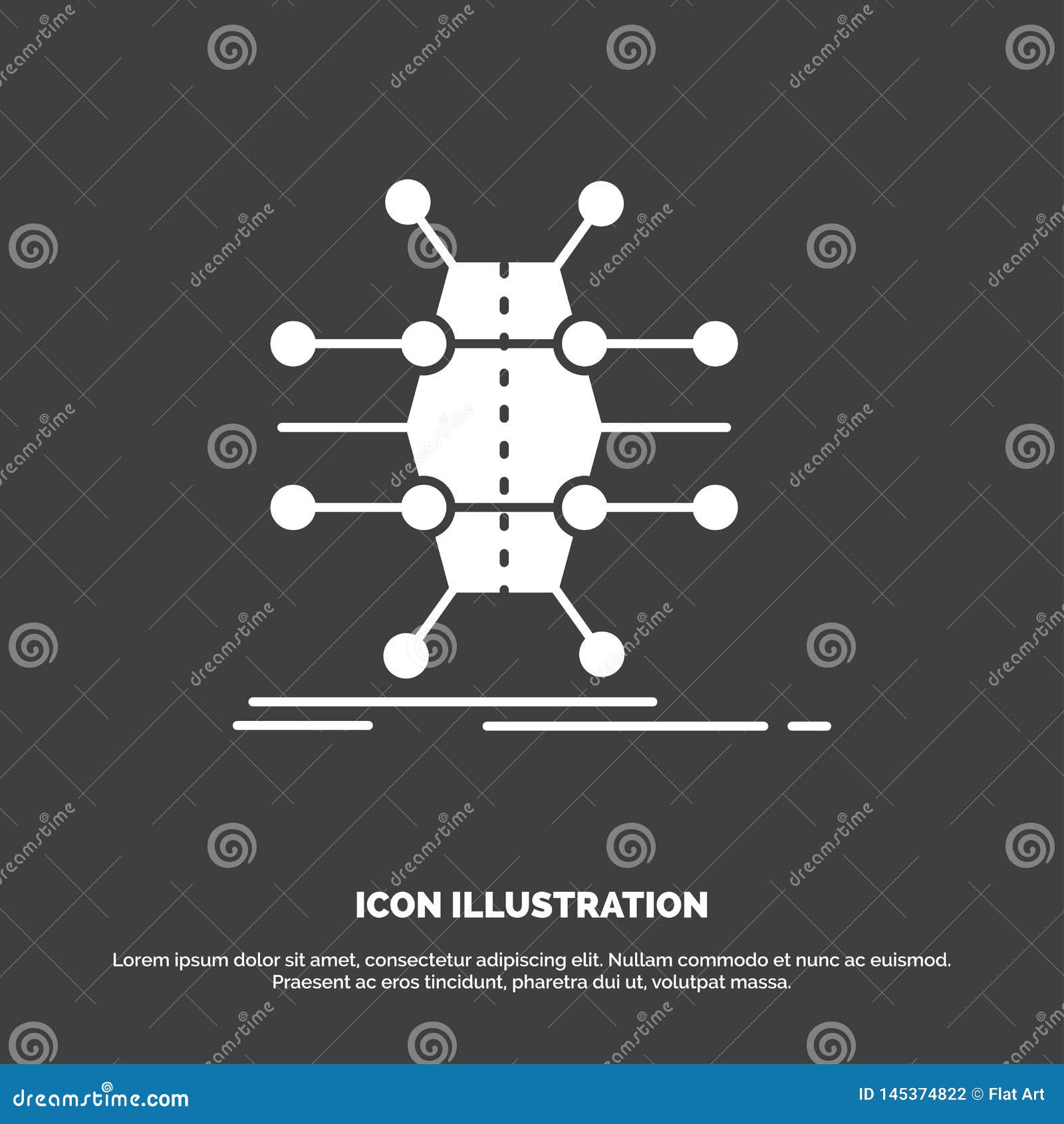 Distribution, Grid, Infrastructure, Network, Smart Icon. Glyph Vector ...